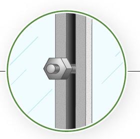 What is an interior bolt track system?